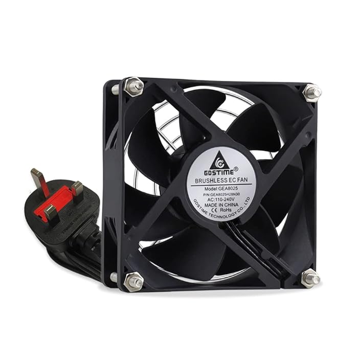Buy GDSTIME AC 220V Fan 80mm Fan EC 240V Fan 80 x 25mm Axial Fan 80mm ...