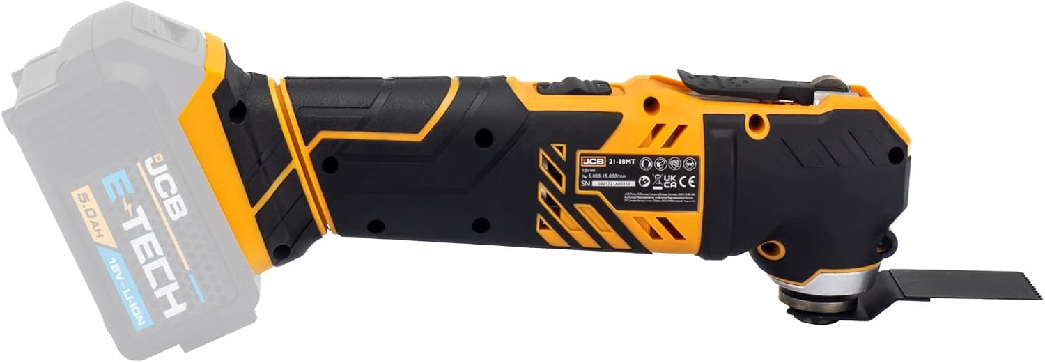 JCB 18v Cordless Multi Tool, Bare Unit, Variable Speed, Anti-Vibration ...