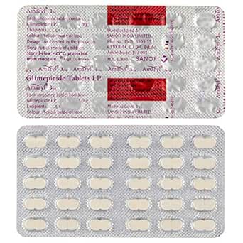 Amaryl 3 mg - Strip of 30 Tablets : Amazon.in: Health & Personal Care