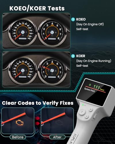 JOPLAY OBD1 Code Reader for Ford, 2 in 1 Digital OBD 1 Scanner with Built-in Reinforced Pins and ...