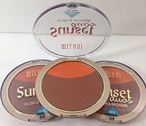 Amazon.com : Milani Sunset Duos Blush and Bronzer - Sunset Shores (3 ...