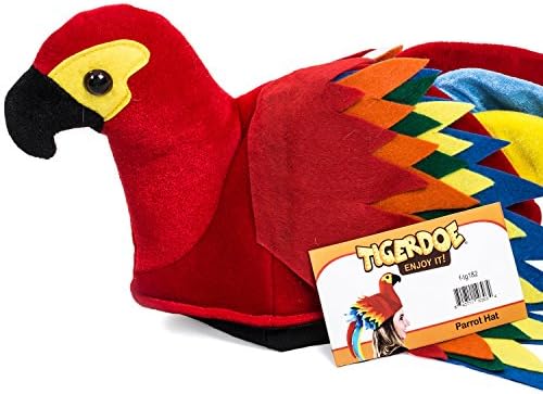 Amazon.com: Tigerdoe Parrot Hat - Parrot Hats Jimmy Buffet - Novelty ...