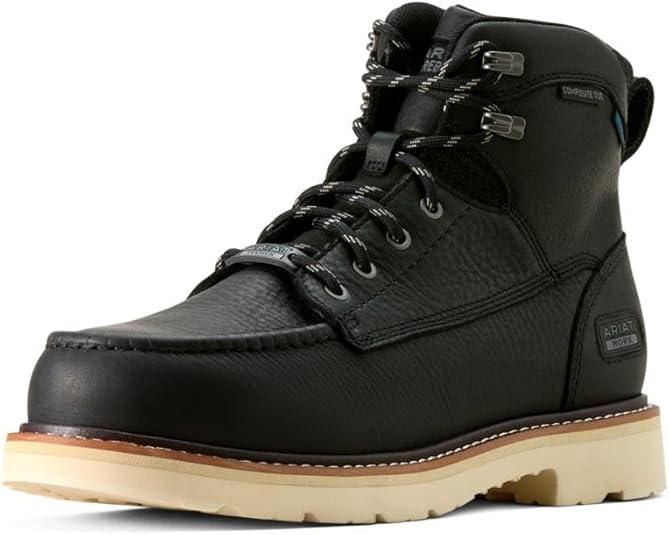 Amazon.com | ARIAT Men's Rebar Lift 6" Waterproof Composite Toe Work ...