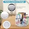 Amazon.com: ROLIZOE 360-degree Rotating Clear Pen Organizer with 6 ...