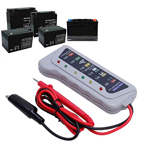 3NH® 12V 6 Led Display Battery Tester Car Batter/Alternator Monitor ...