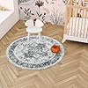 Amazon.com: Round Rug for Living Room 3Ft Round Washable Rug Boho Small ...