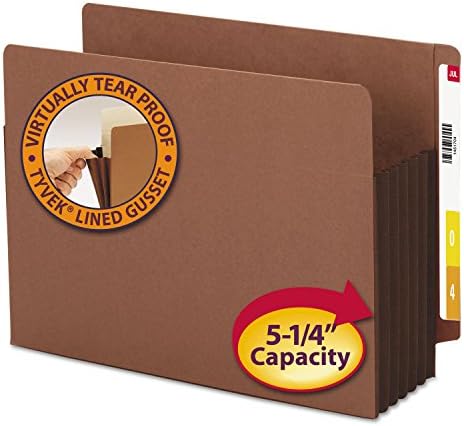 Amazon.com : Smead End Tab Pocket, Reinforced Straight-Cut Tab, 5-1/4 ...