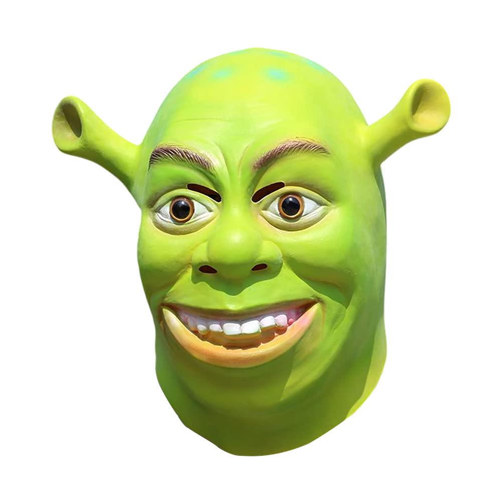 Buy Tryfansty Shrek Latex ,Shrek Costume Full Head Green Adult ...