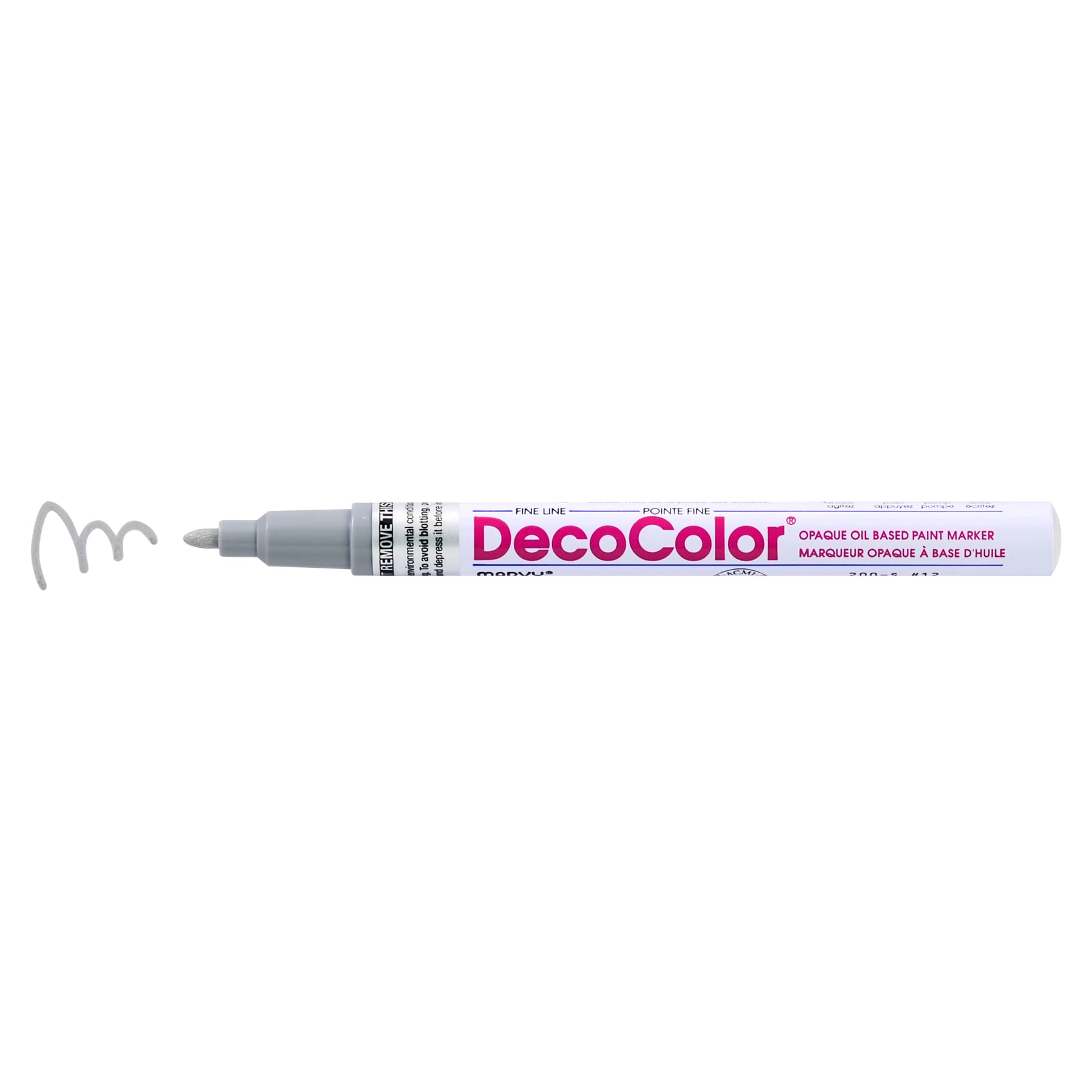 Snapklik.com : Decocolor Grey Fine Point Paint Marker