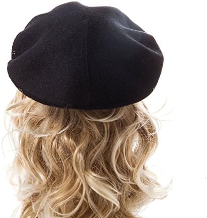 LADYBRO Barre Hat Wool Beret Hats for Women Rhinestone Womens Hats and ...