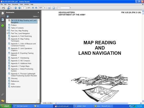 Map Reading And Land Navigation (U.S. Army Field Manual, FM 3-25.26): U ...