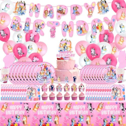 Birthday Party Decorations- 105Pcs Dog Happy Birthday Banner Balloons ...