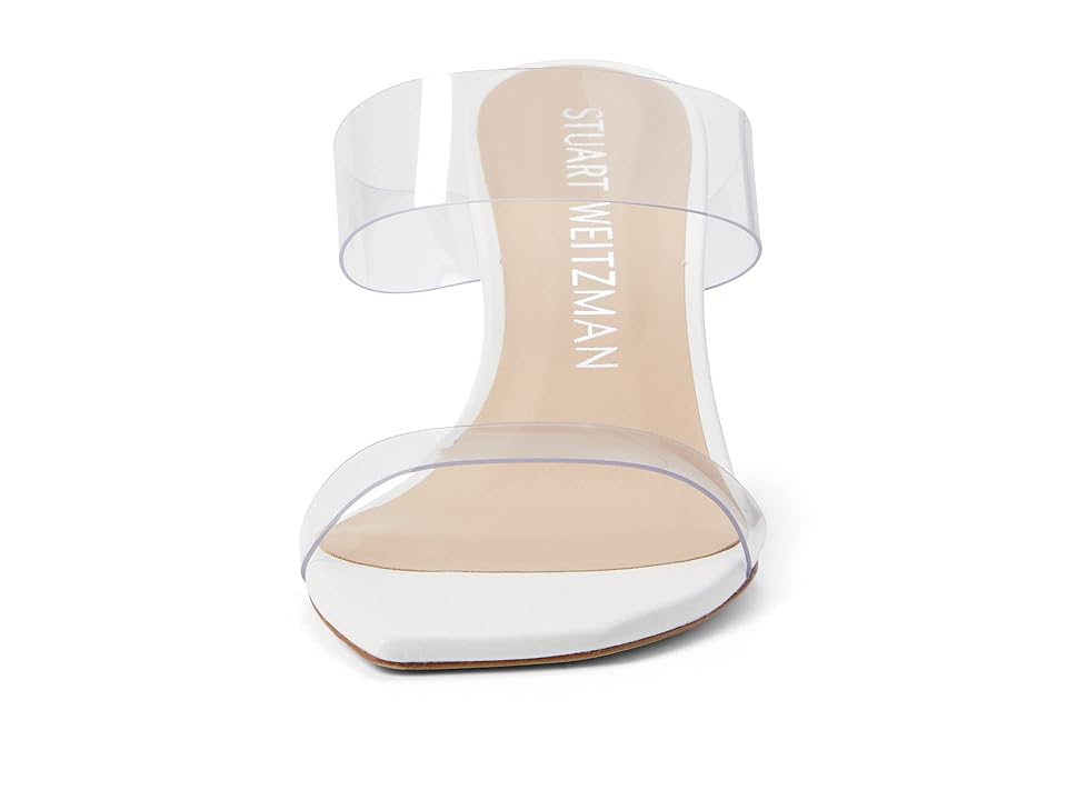 Stuart Weitzman Kristal Clear Sandal (Clear/White) Women's Shoes ...