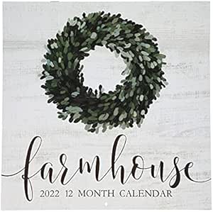CGT 2022 Monthly Wall Calendar Farmhouse 11 x 11 in (Exclusive CGT ...