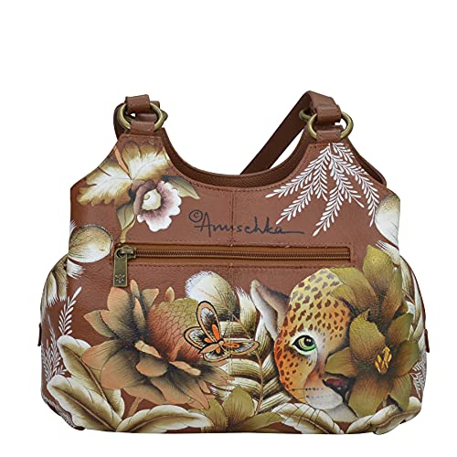 Anuschka Women's Hand Painted Genuine Leather Triple Compartment ...