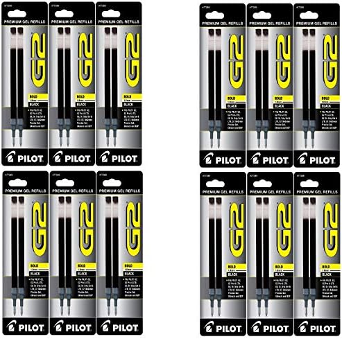 Amazon.com: PILOT Pen G2 Gel Ink Refills For Rolling Ball Pens, Bold ...