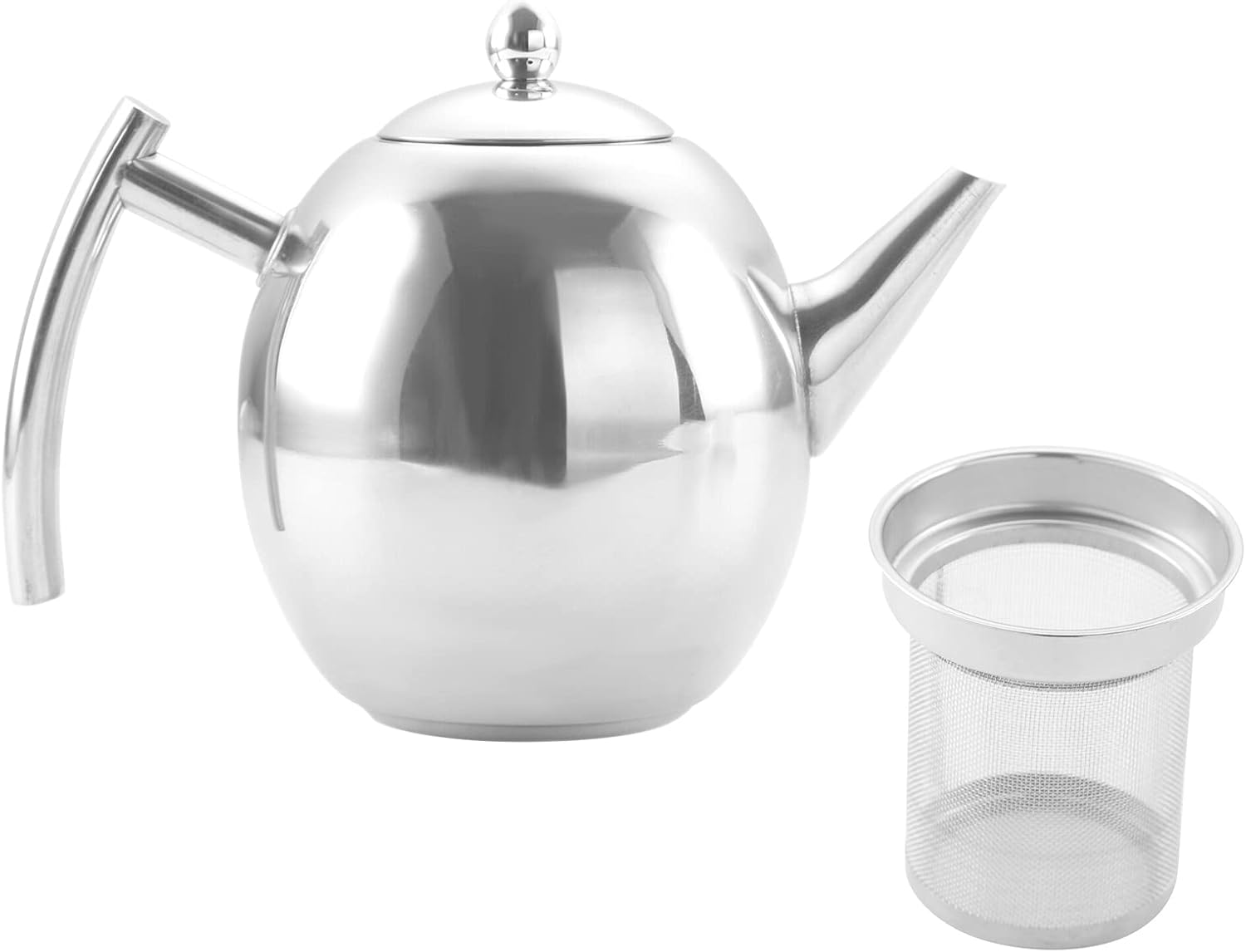 Teapot with Infuser Filter Stainless Steel Coffee Pot Teapot Set for ...