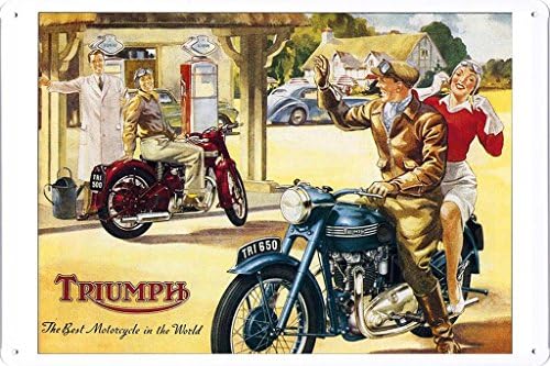 Triumph Motorcycle Posters And Signs