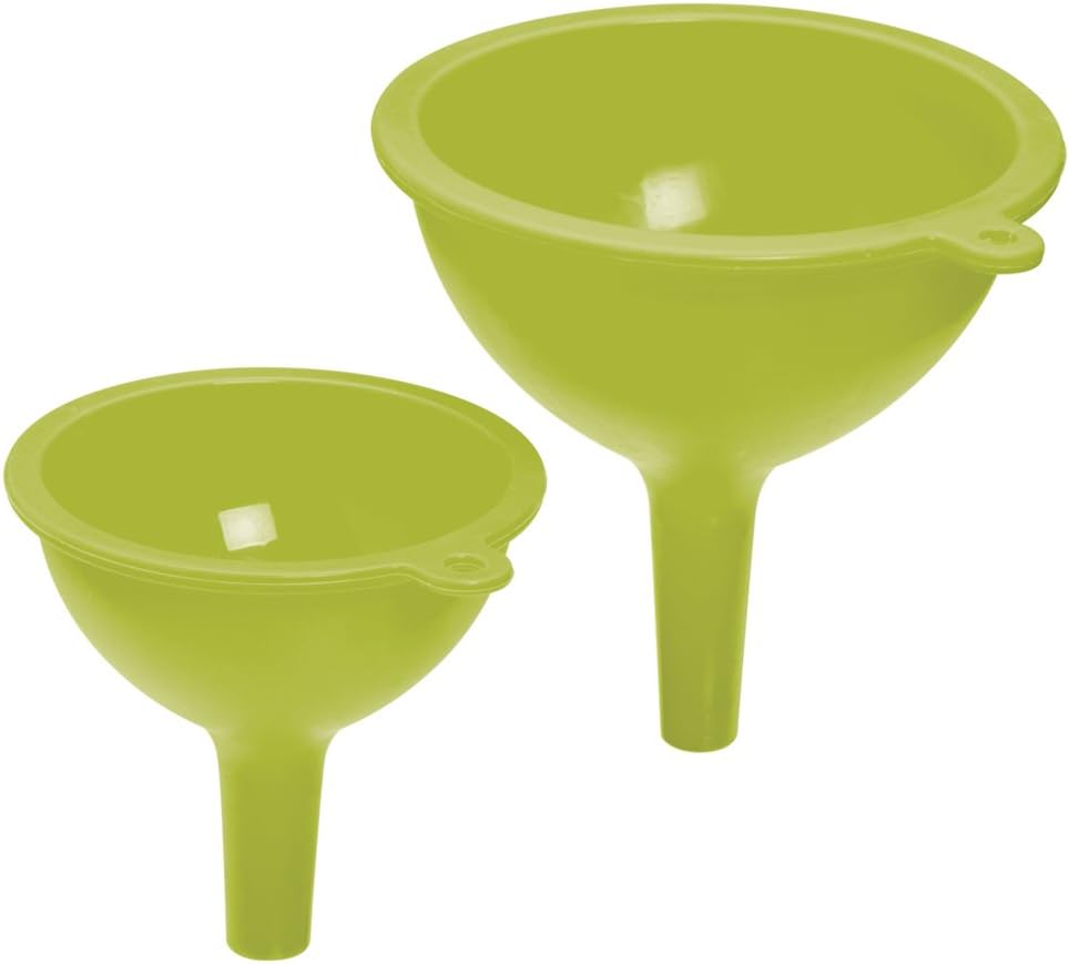 Kitchen Craft Colourworks Silicone Funnels, Green, Set of 2 : Amazon.co ...