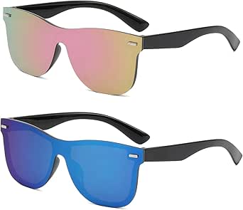Amazon.com: swanoble 2 UV Protection Adult One-Piece Lens Sunglasses ...