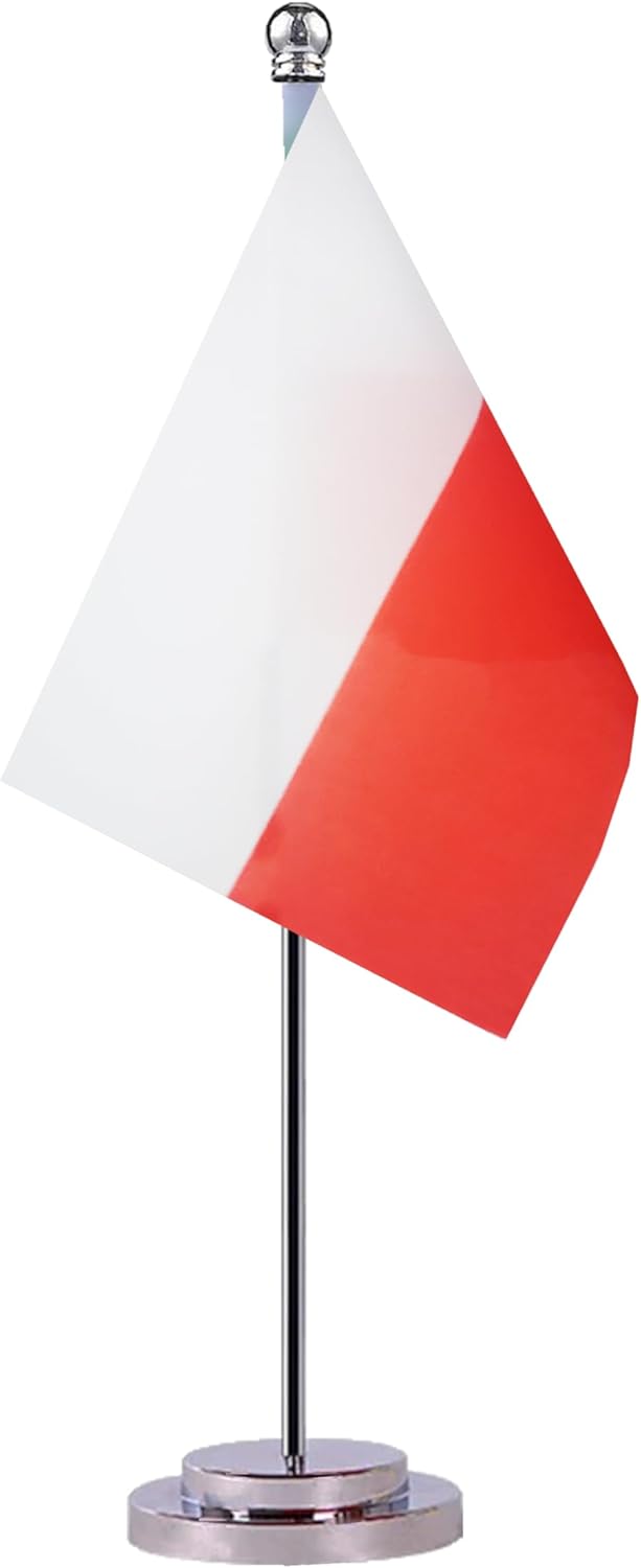 Amazon.com: Poland Polish Desk Table Flag, Small Mini Poland Polish ...