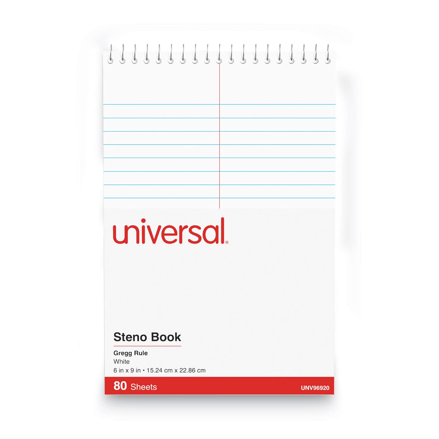 Amazon.com: Universal 96920 Steno Book, Gregg Rule, 6 x 9, White, 80 ...