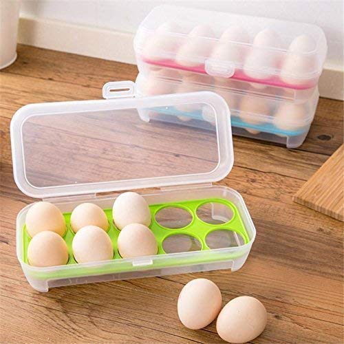 Buy Mannat Plastic Egg Storage Box or Egg Trays for Refrigerator with ...