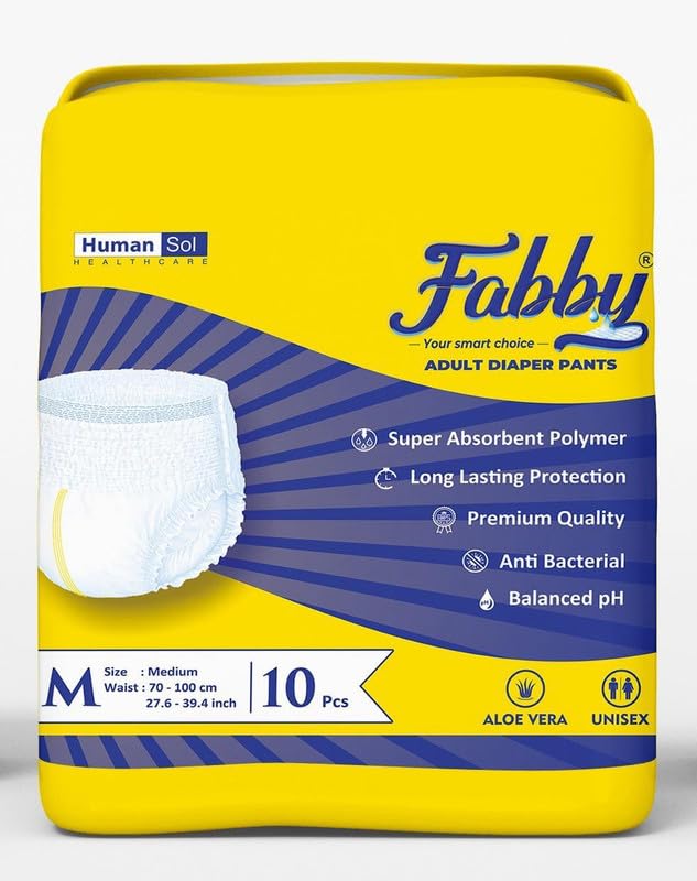 Fabby Adult Diaper Pants Style for Unisex Super Absorbent Polymer Anti ...