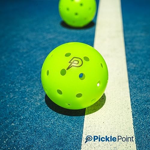 PICKLEPOINT Sh4d0w Pickleball Balls | 4 Pack, 12 Pack | 40-Hole Outdoor ...