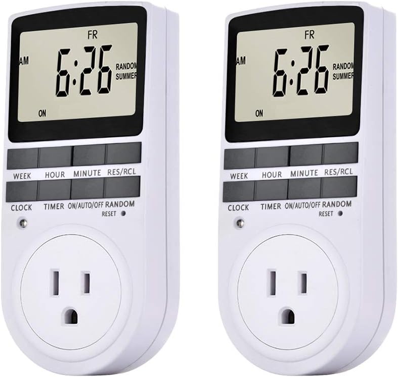 myTouchSmart Digital Bar Outlet Timer, 1-Polarized Timer Outlet, 4 ...