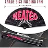 Amazon.com: Qyeahkj Large Folding Concert Rave Hand Fan, Heated ...