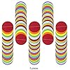65.6 Feet Colorful Circle String, Colored Dot Door Window Streamers ...