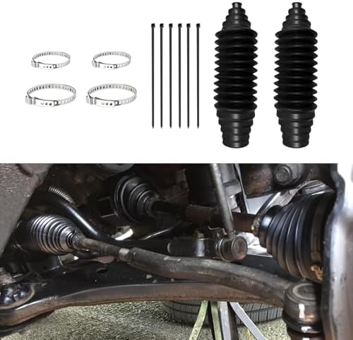 Amazon.com: Tecledsn Steering Rack and Pinion Tie Rod Boots, Front ...