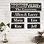 Amazon.com: Personalized Family Name Hanging Sign with 1-10 Kids Names ...