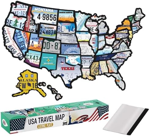 Amazon.com - RV State Sticker Travel Map - 19 x 13 inch Large USA Decal ...
