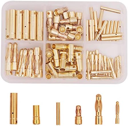 Amazon.com: HOPLEX RC Bullet Connectors 2mm 3.5mm 4mm Male & Female ...