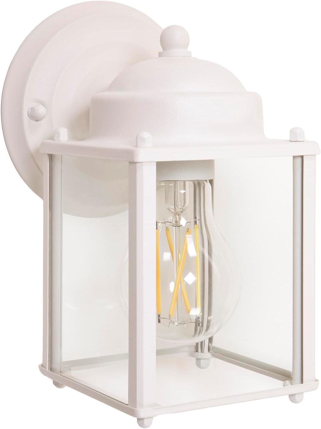 Amazon Basics Outdoor LED Coach Light - 5.8 x 8.7 x 4.5 Inches, Black ...