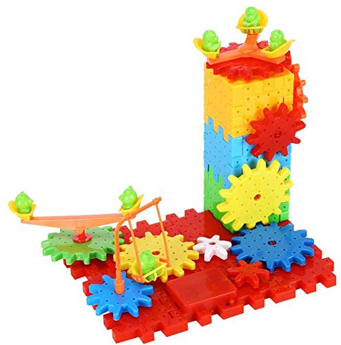 162pcs 3D Electro Building Blocks – Motorized Gear Moving Block Set Big ...