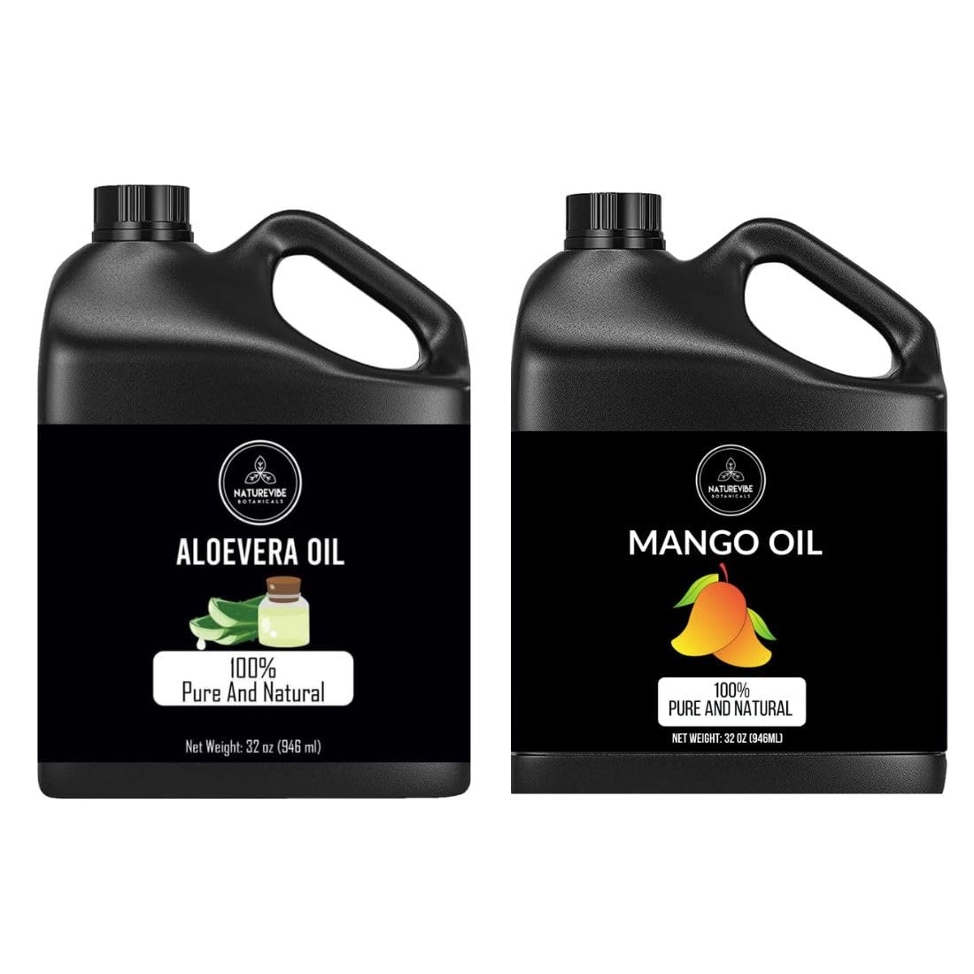 Amazon.com: Naturevibe Botanicals Oil ComboAloevera Oil 32oz and Mango ...