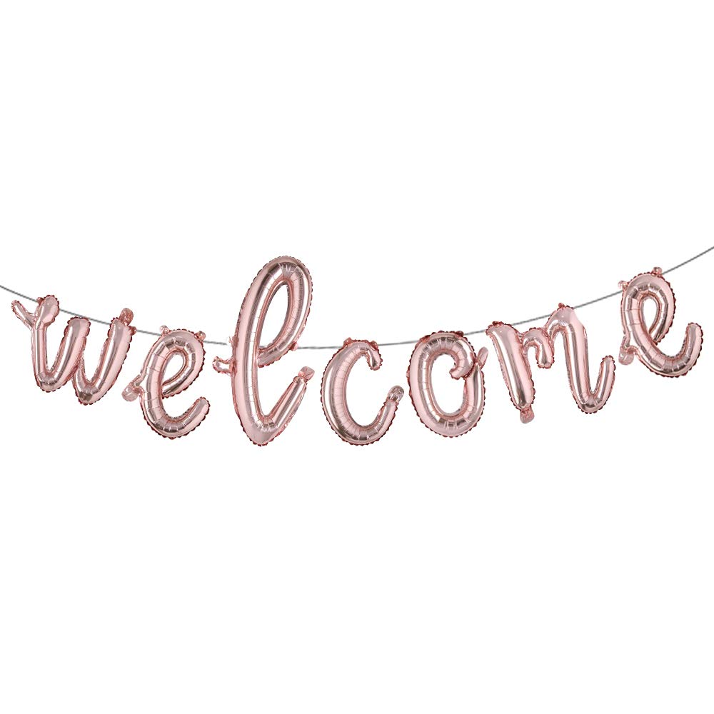 Amazon.com: 16 inch multicolor Welcome Balloon Banner Balloons Foil ...