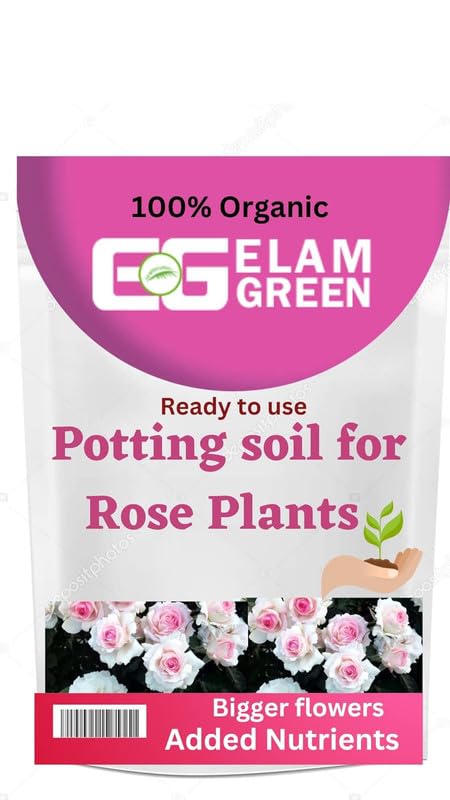 Elamgreen Potting Soil for Plants,Rose Plant Potting Soil Mix Manure ...