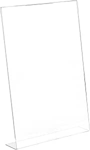 BPA A4 Acrylic Portrait Counter Poster Display Stand - Clear: Buy ...