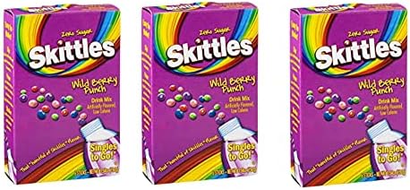 Amazon.com : Skittles Singles to Go Drink Mix Variety Pack, 6 Pack - 2 ...