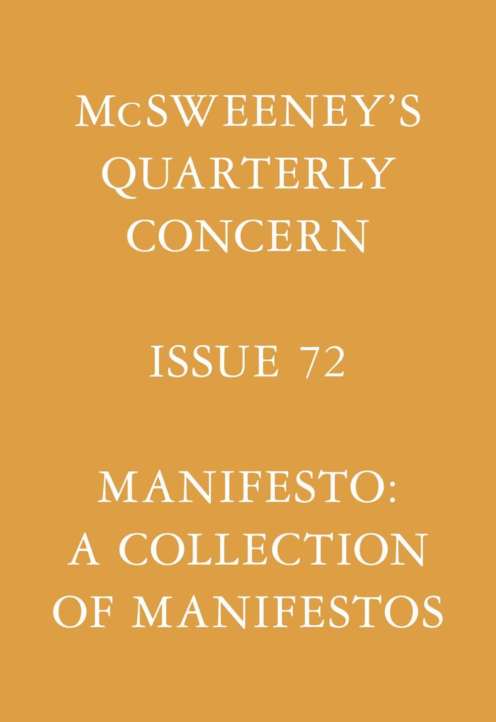 Buy McSweeney's Issue 72 (McSweeney's Quarterly Concern) Book Online at ...
