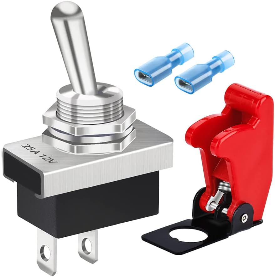 Gebildet Metal Toggle Switch 25A 12VDC/15A 24VDC/10A 250VAC/ 15A 125VAC ...