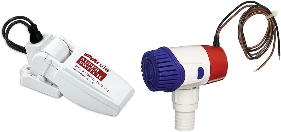 Amazon.com : Rule 37A SuperSwitch Bilge Float Switch, Moisture Tight ...