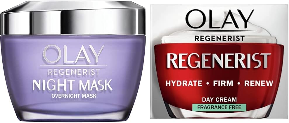 Olay Regenerist Overnight Miracle Firming Mask, 50ml & Regenerist Face ...