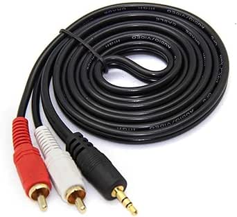 Amazon.com: onerbl New AUX in Audio Line in Cable to 2RCA Stereo Cord ...