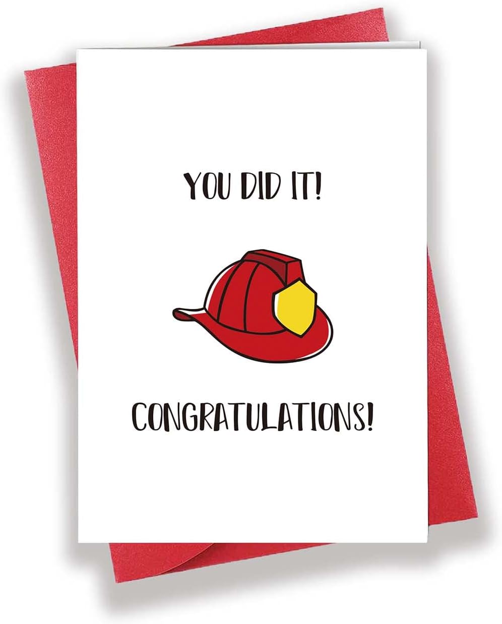Amazon.com: Longkado Firefighter Graduation Congratulations Card ...