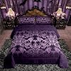 Amazon.com: Feelyou Gothic Damask Print Comforter Set Twin Size Purple ...